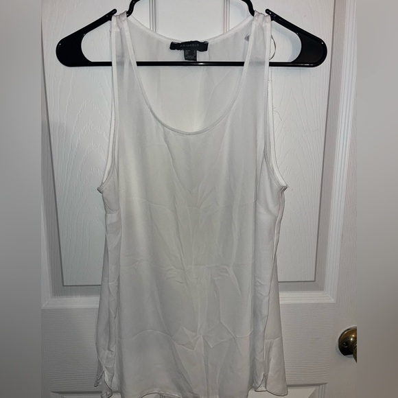 Primark | Tops | Primark Sheer White Flowy Tank Top | Poshmark